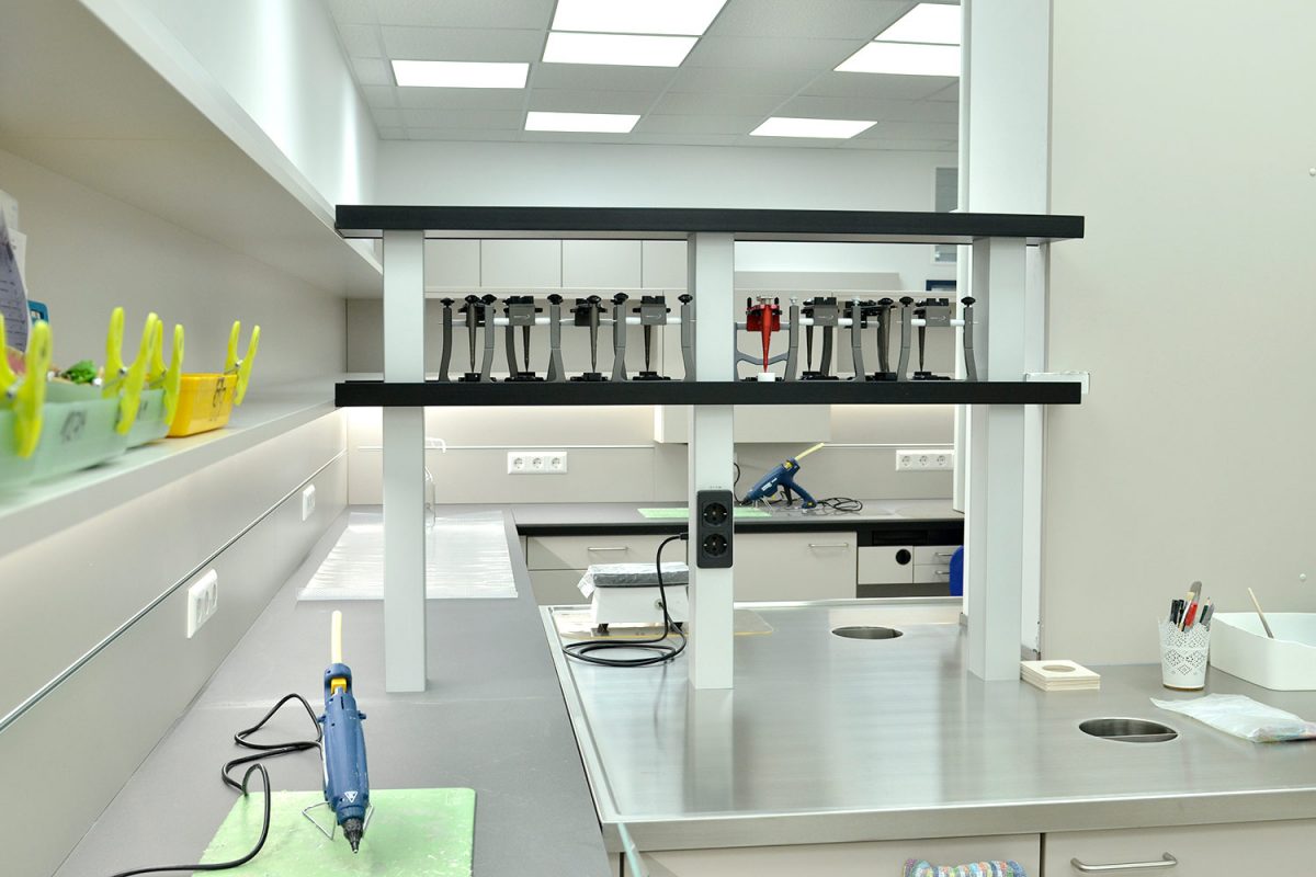 Work preparation on a grand scale – Freuding – Labor und Praxiseinrichtung